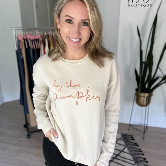 OAT Collective | Tops | Hey There Pumpkin Oversized Graphic Sweatshirt ...